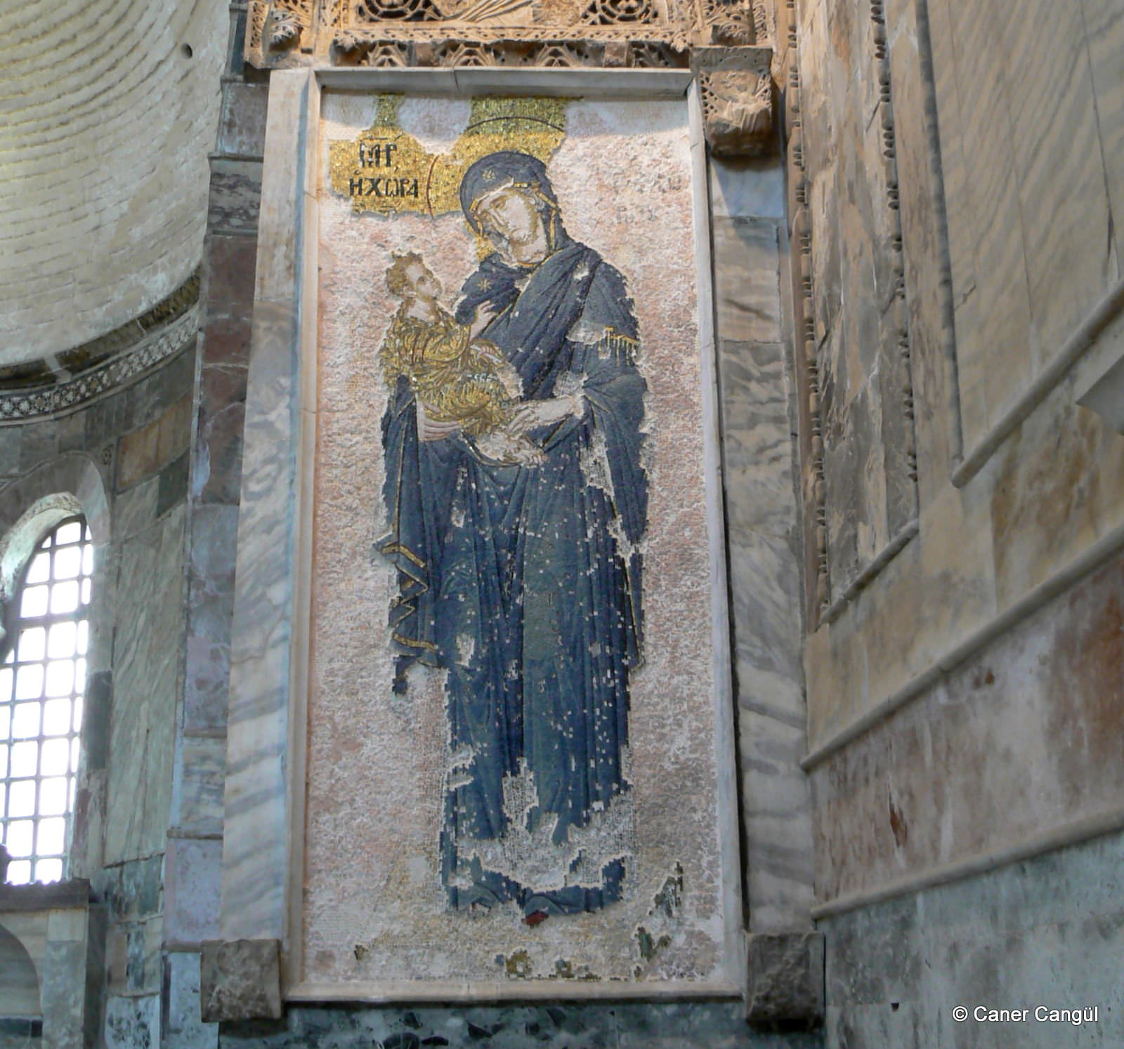 Hodegetria (Guidance) Virgin Mary in the Naos of Kariye Mosque Museum ...